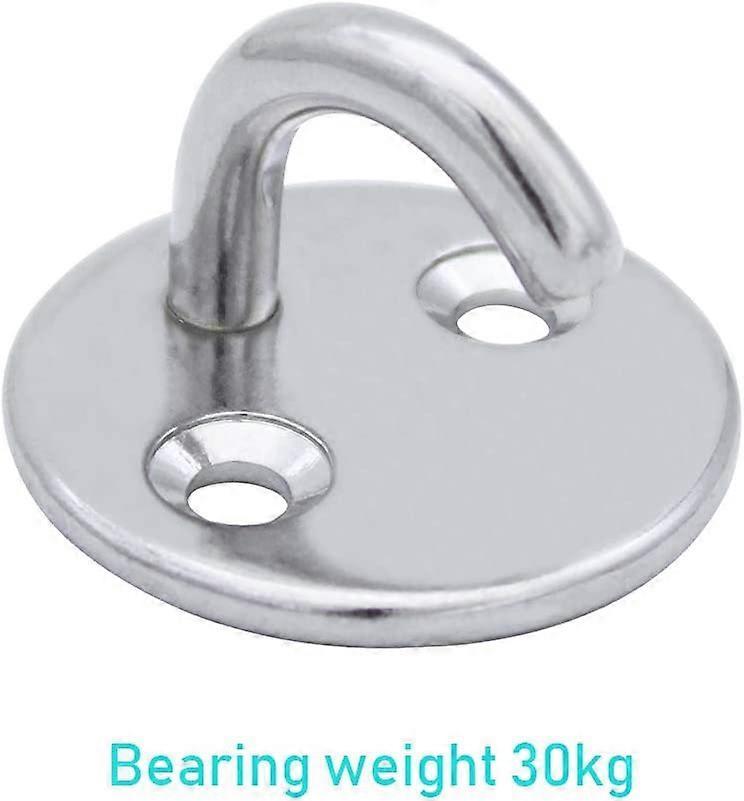 6 Pieces Ceiling Hook M5 Open Hook Makes Eye Plate Anchor Stainless ...