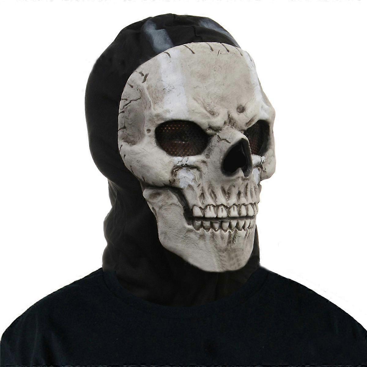Game Ghosts Skull Dressing Mask Cosplay Costume Latex Masks Hood ...