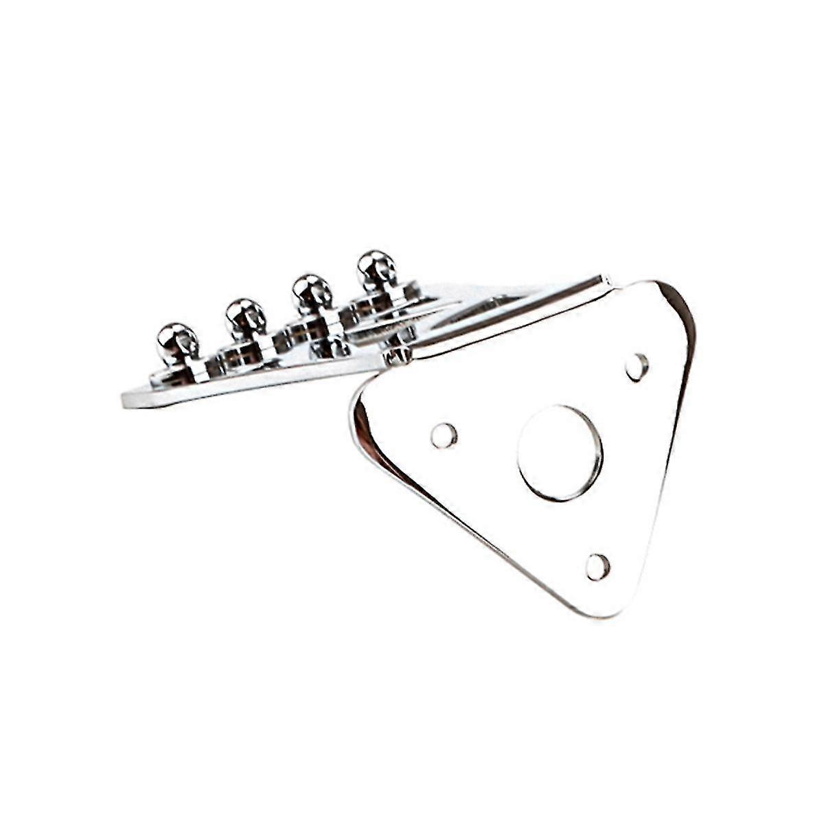 4 Strings Banjo Tailpiece for Guitar Replacement Accessory,Silver ...
