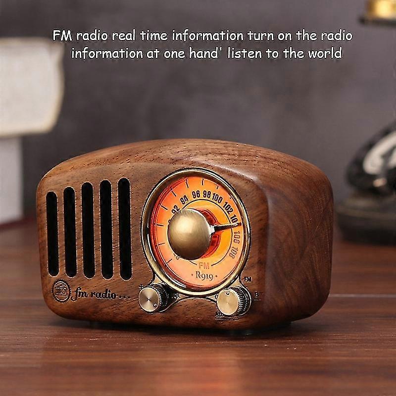R919 Retro Radio Bluetooth Speaker, Fm Radio With Old Fashioned Classic ...
