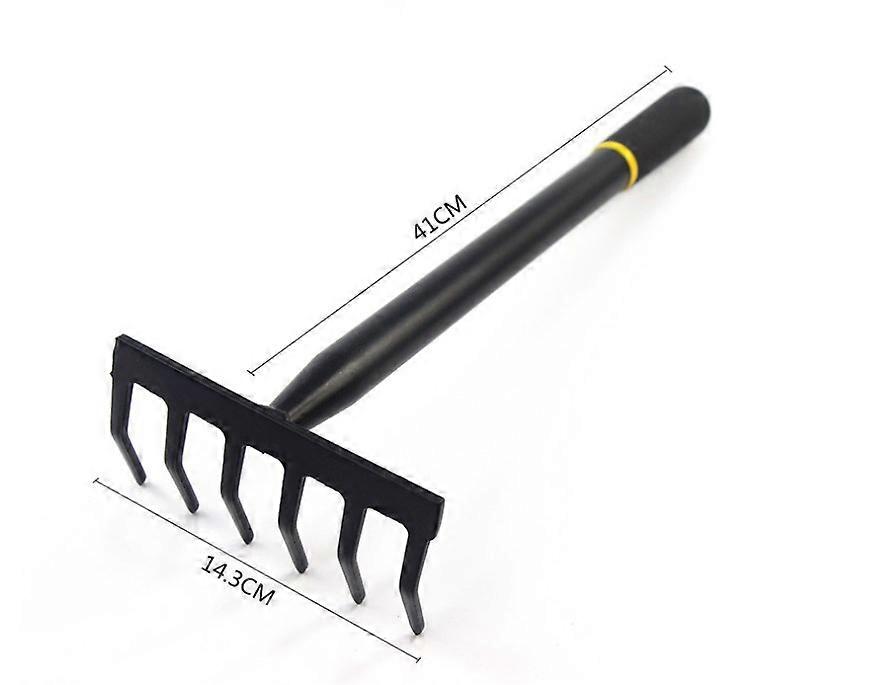 Garden Hand Rake, Mini Hand Cultivator, Heavy Duty Carbon Steel Garden ...