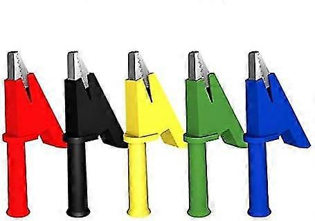 Metal Crocodile Clips Insulated 380v 20a 4mm Banana Plug Test Lead ...