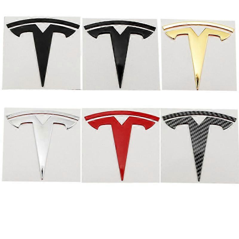 Metal Replacement Sticker For Tesla Model 3 Y Front Back Trunk Logo ...