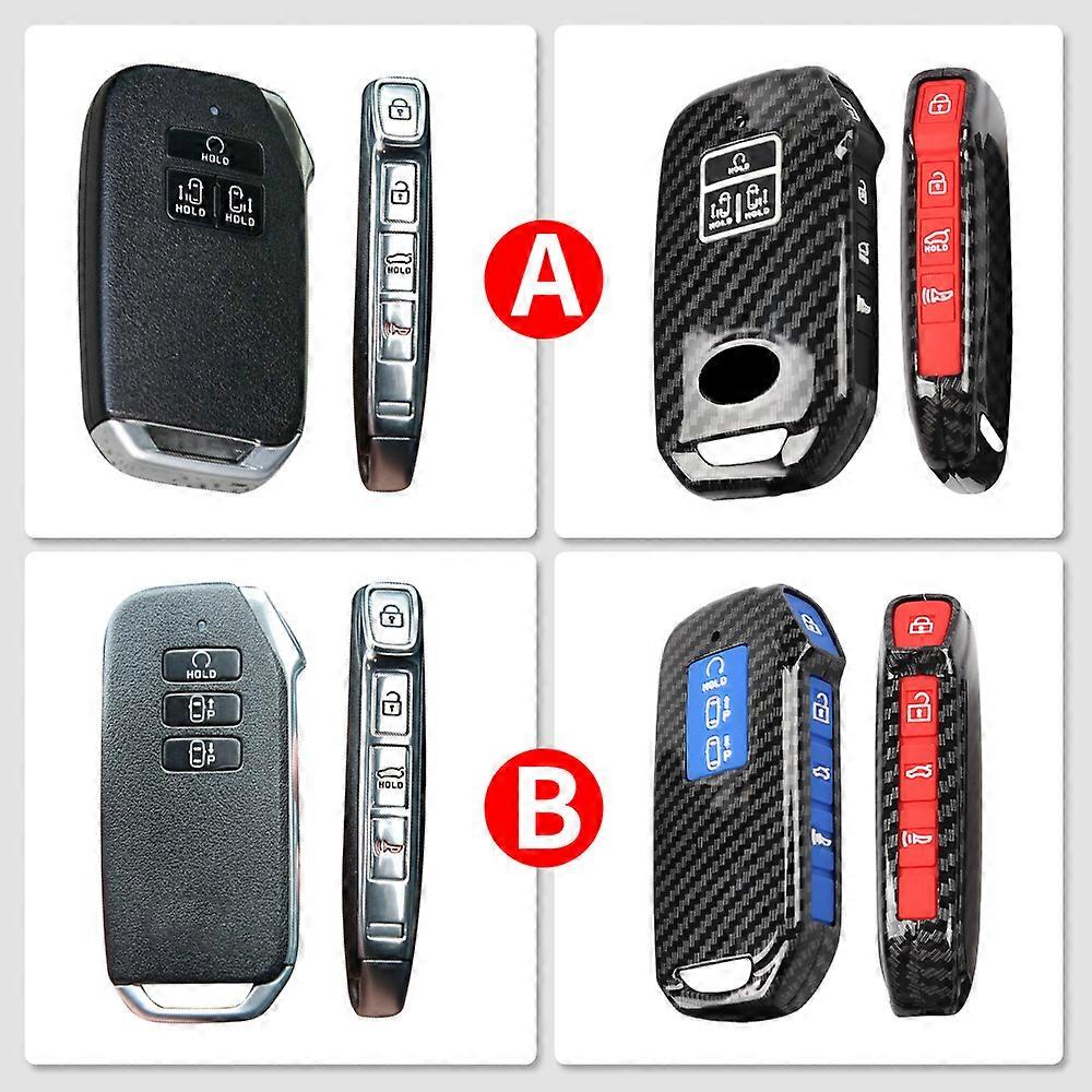Keychain Car Key Case Cover For Kia Sportage NQ5 4 EV6 K5 GT DL3 Seltos ...