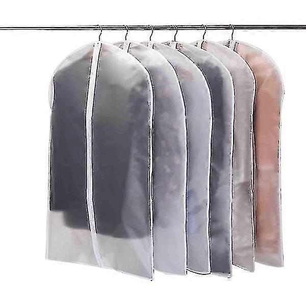 6-pack Moth-proof zippered clothes protectors for wardrobe storage ...