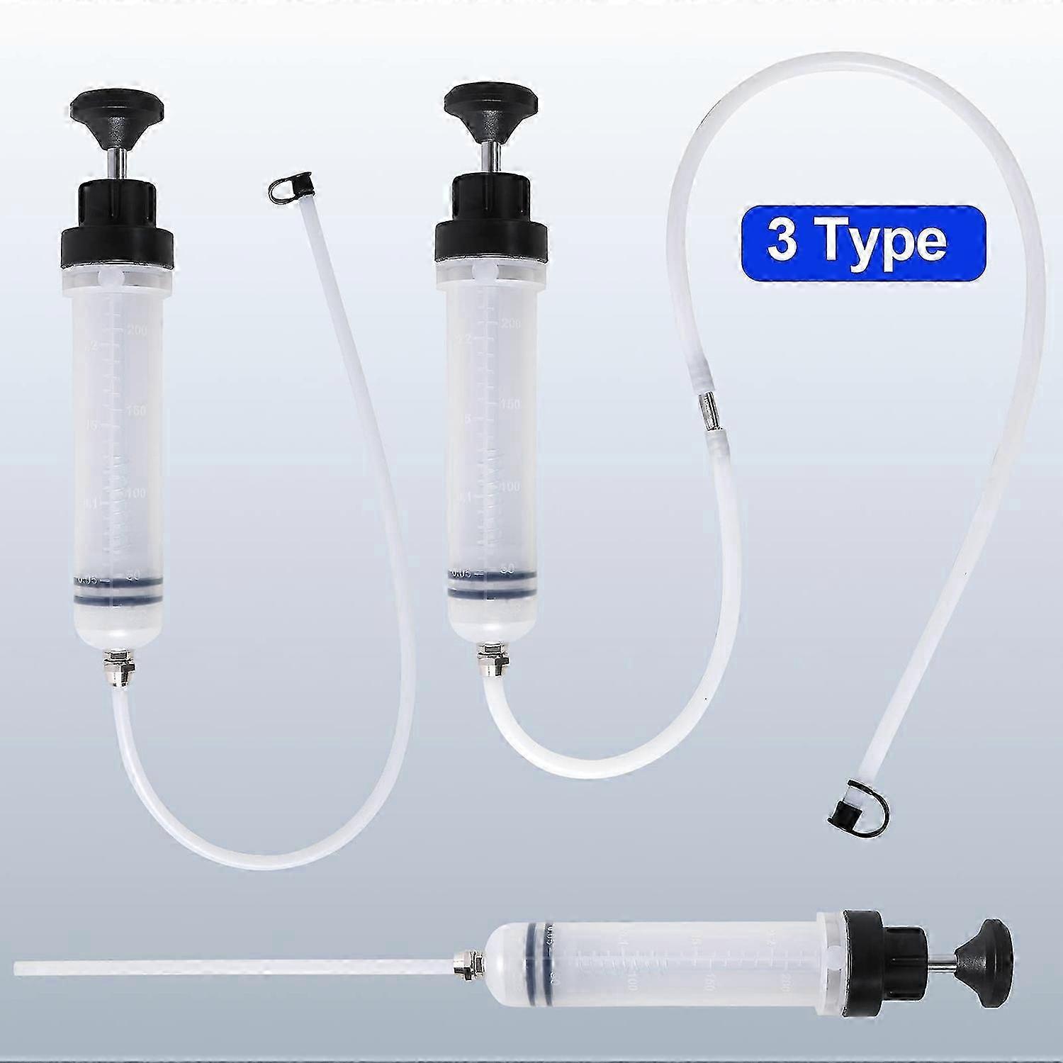 Oil Suction Syringe,200ml Brake Fluid Syringe,Oil Fluid Extractor ...