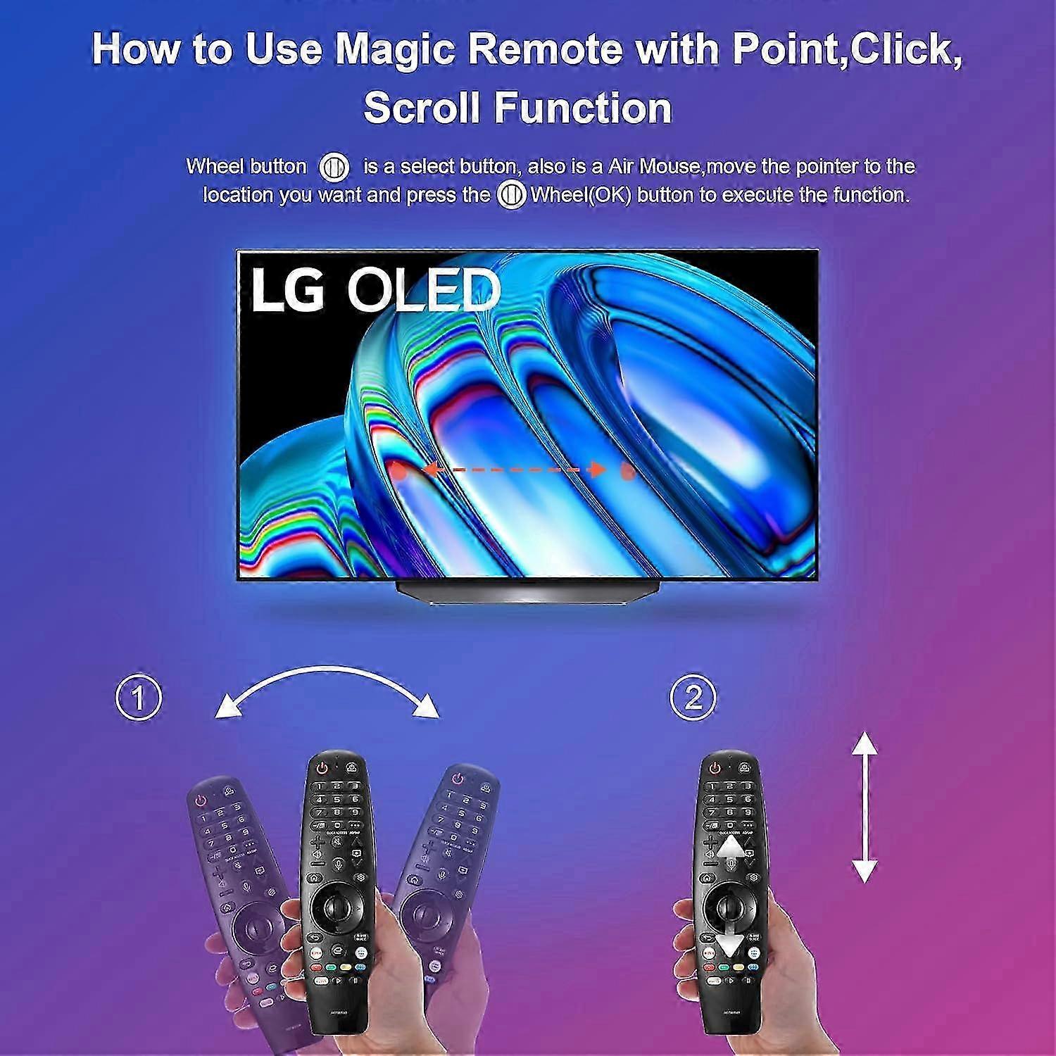 Replacement Magic Remote Control for LG Smart TV Remote LG-TV-Remote with Voice and Pointer ...