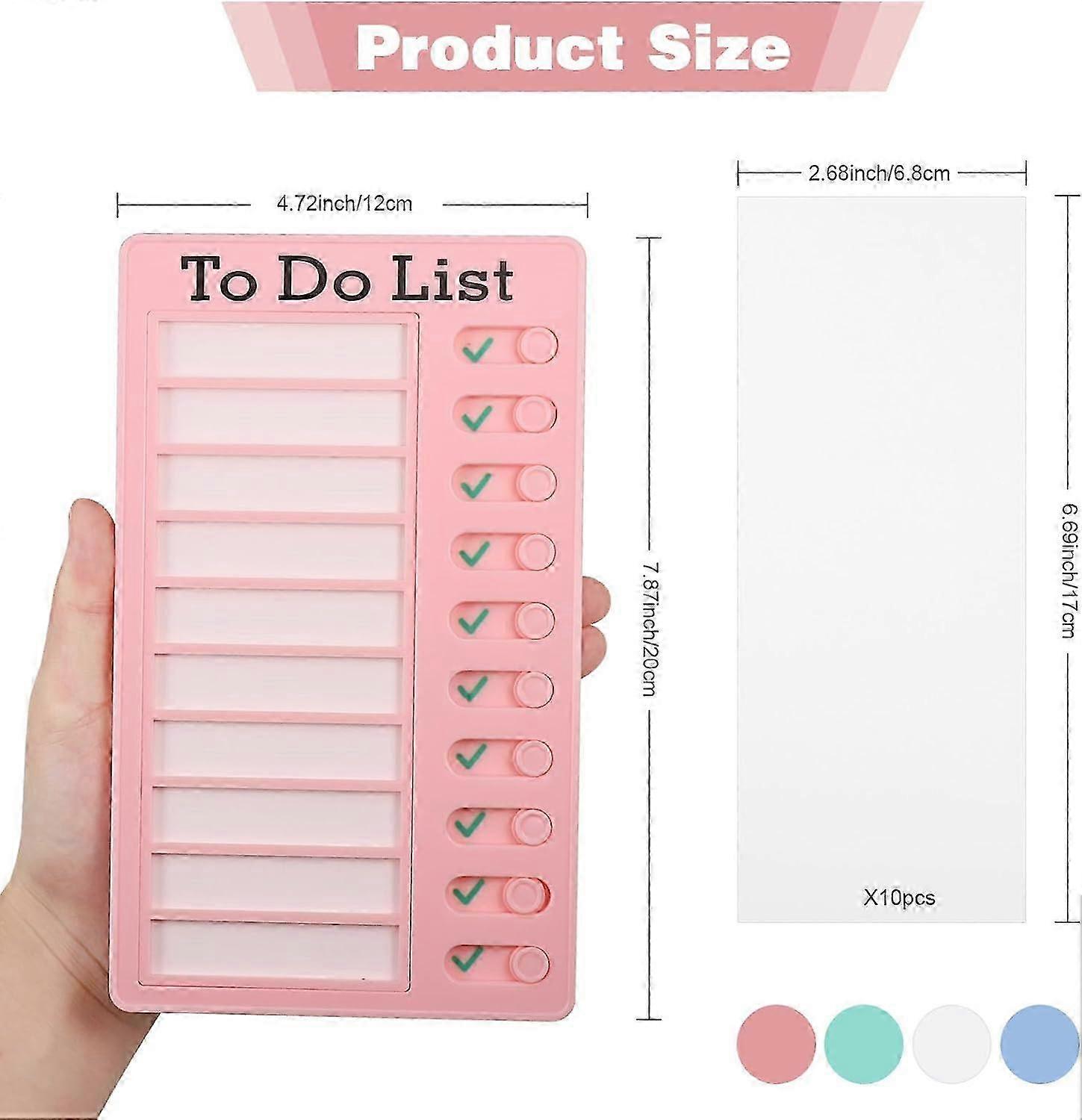 4 Pcs Sliding Routine Chores Chart, Chore Chart for Kids Reusable to Do List and Memo Checklist ...