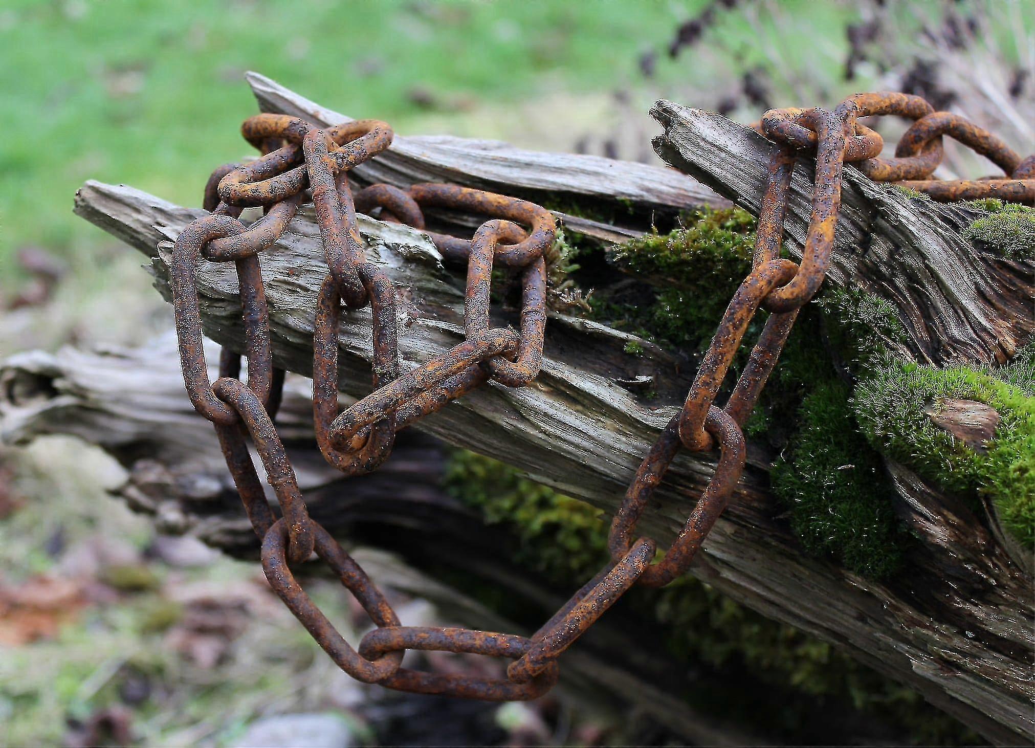 vitaliano rusty steel chain link chain by the meter 1 meter to 30 ...