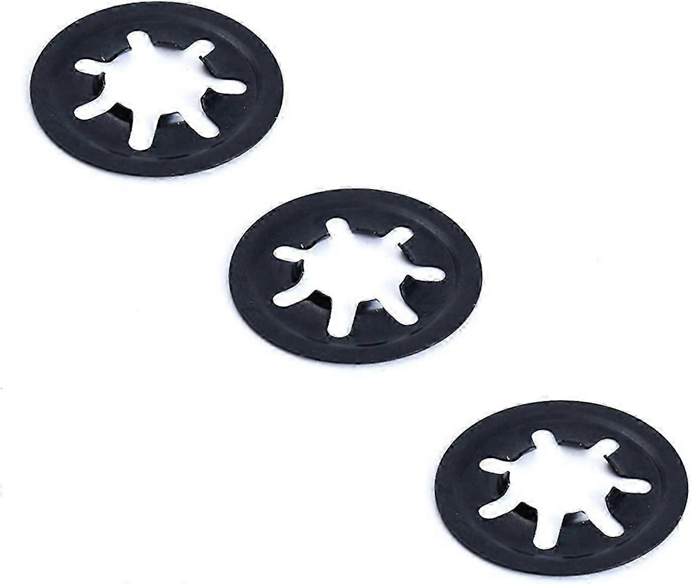 M3 x 9mm Lock Washer Internal Locking Washer Star Tooth Black 100pcs ...