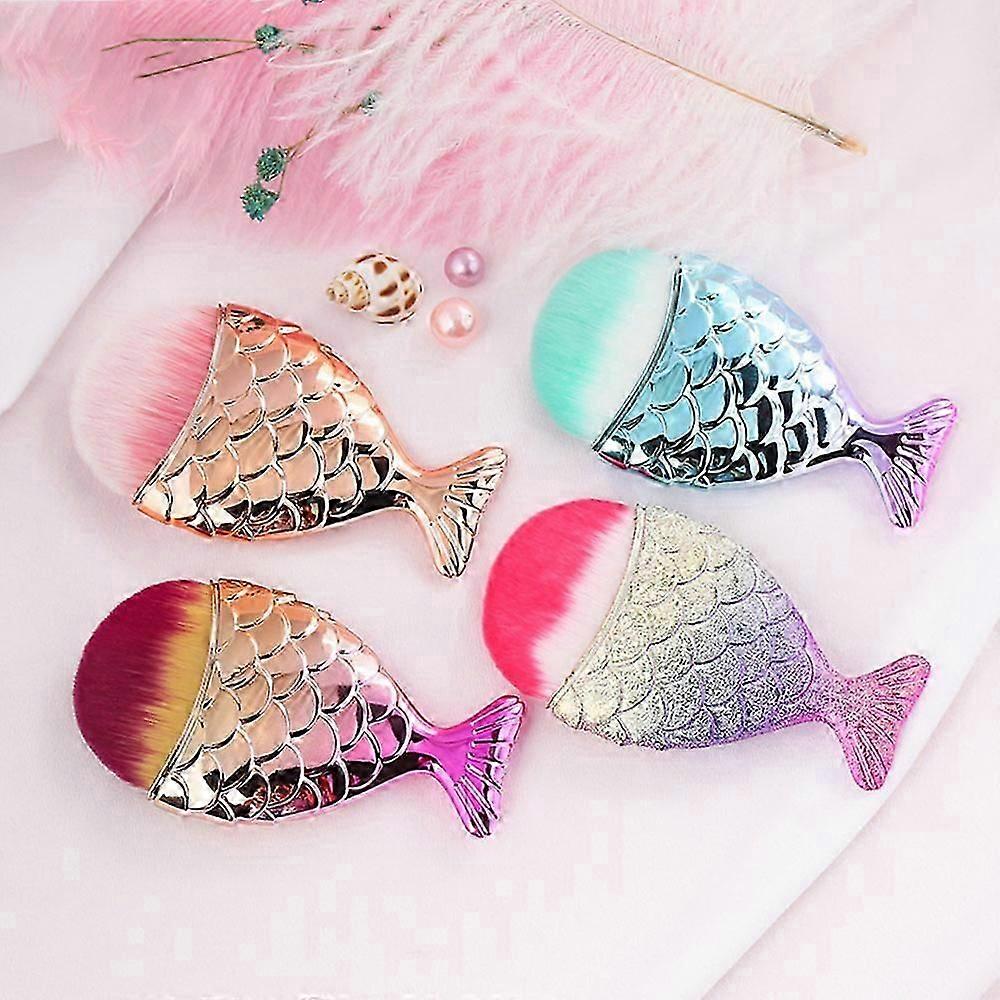 Fish Tail Shape Brush Multifunctional Makeup Cleaning Soft Brush for ...