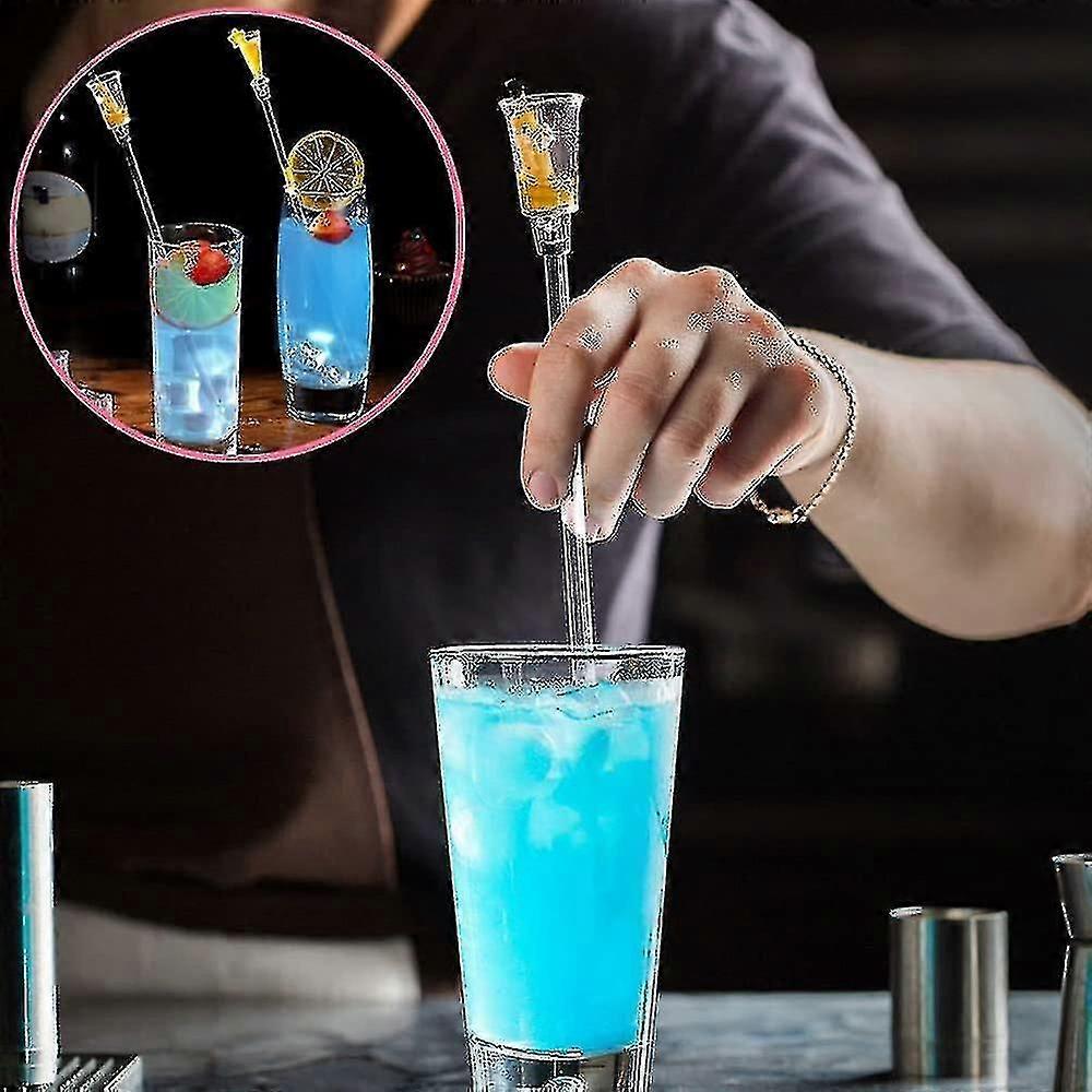 10pcs Cocktail Drinks Tropical Drink Stirrers Acrylic Cocktail Cute ...
