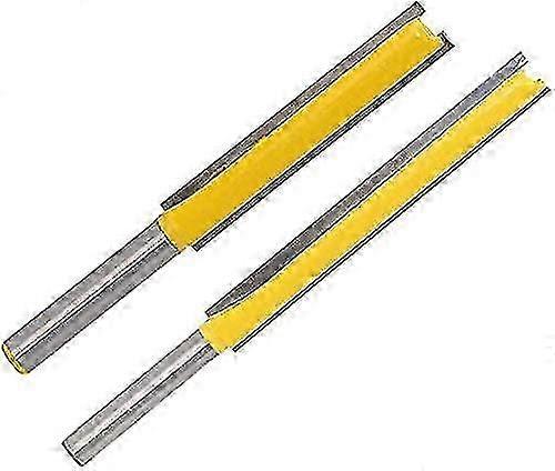 2 Pack 6.35mm Flush Shank Router Bits Extra Long Carbide Router Bits ...