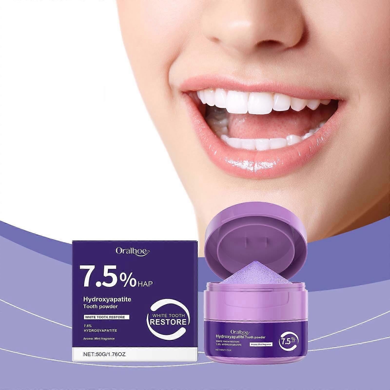7.5% Hydroxyapatite Teeth Powder Professional Tooth Whitening Powder ...