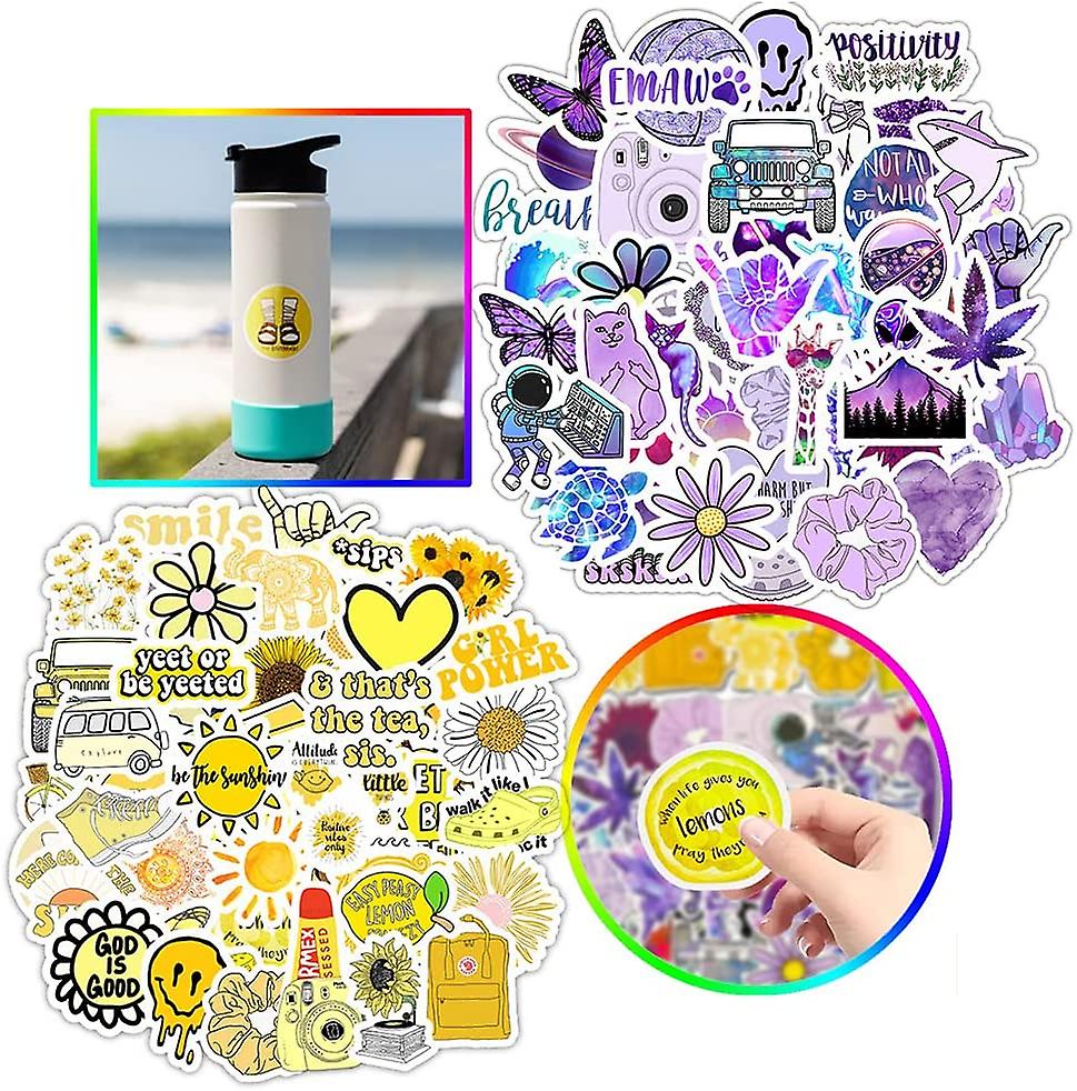 Cute Vsco Aesthetic Stickers [100PCS]-Vinyl Aesthetic Cute Waterproof ...