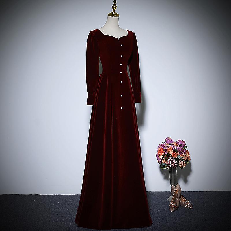 Formal Prom Gowns Costumes Bridal Toast Dress Ball Gown Banquet Dress ...