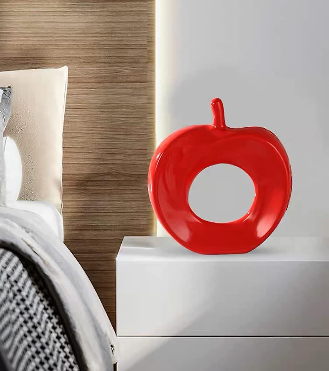 Apple Decor Ceramic Apple Decorations Apple Statue Sculpture Decoration ...