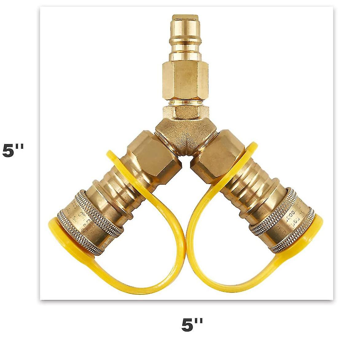 3/8 Inch Y-splitter Natural Gas Quick Connect Adapter,suitable For ...