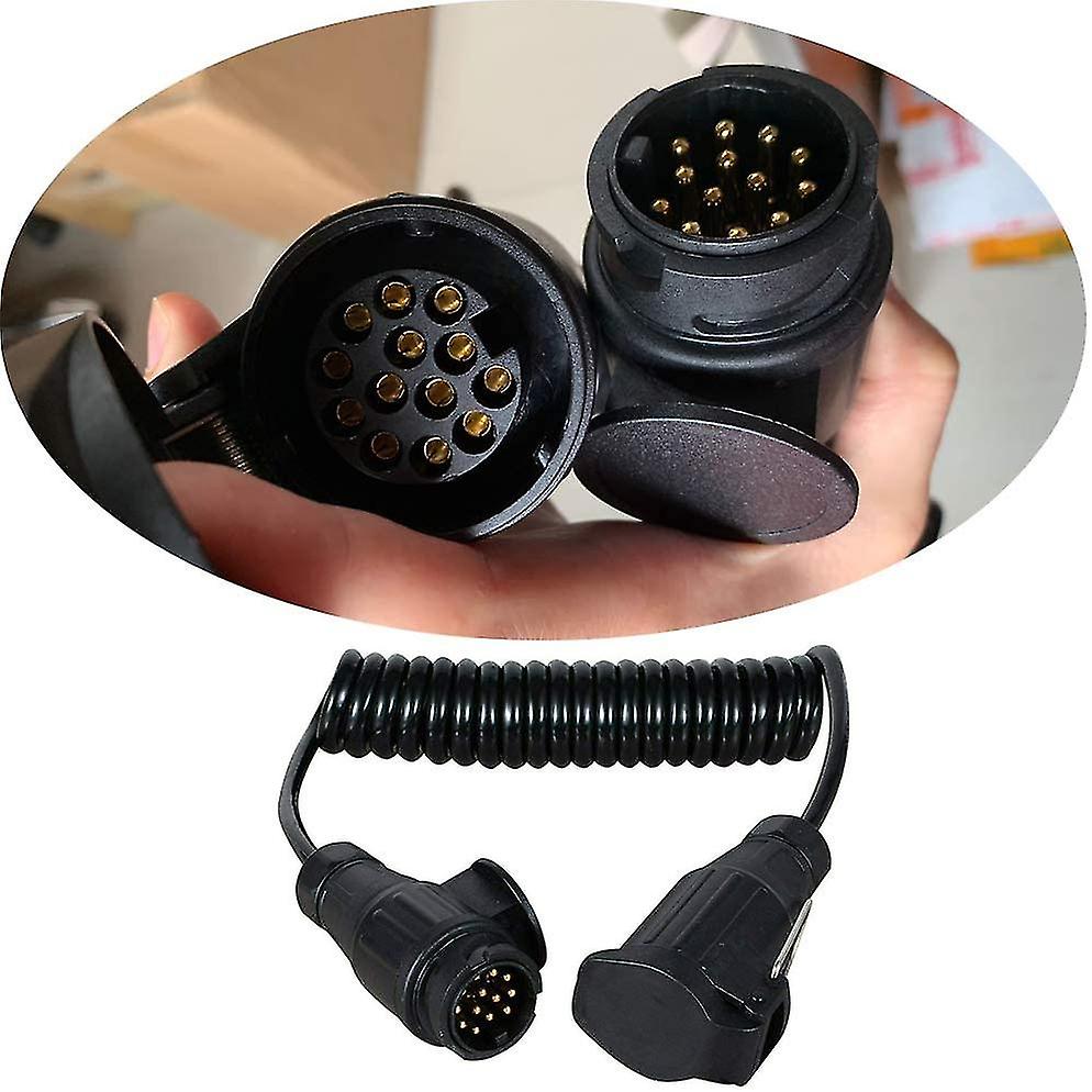 2m 13 Pin To 13 Pin Extension Lead For Trailer, Boat, Trailer, Caravan ...