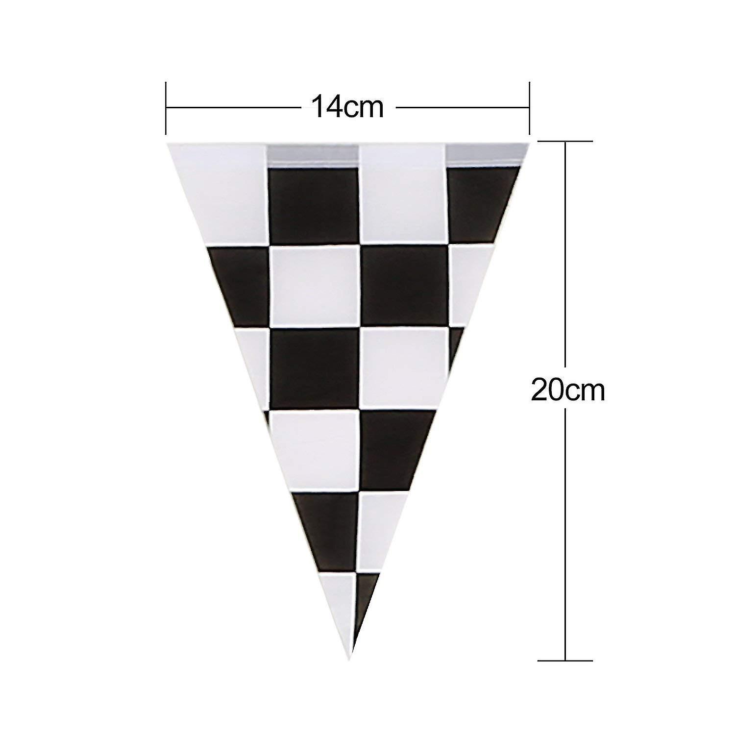 10 Meters Checkered Pennant Banner Racing Flag Party Flag Banner ...