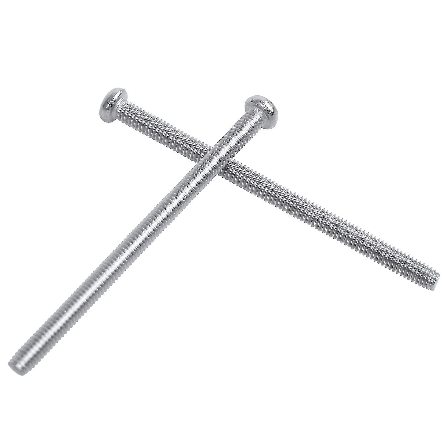 M2.5 X 40mm 304 Less Steel Round Screws Bolt 60pcs | Fruugo UK