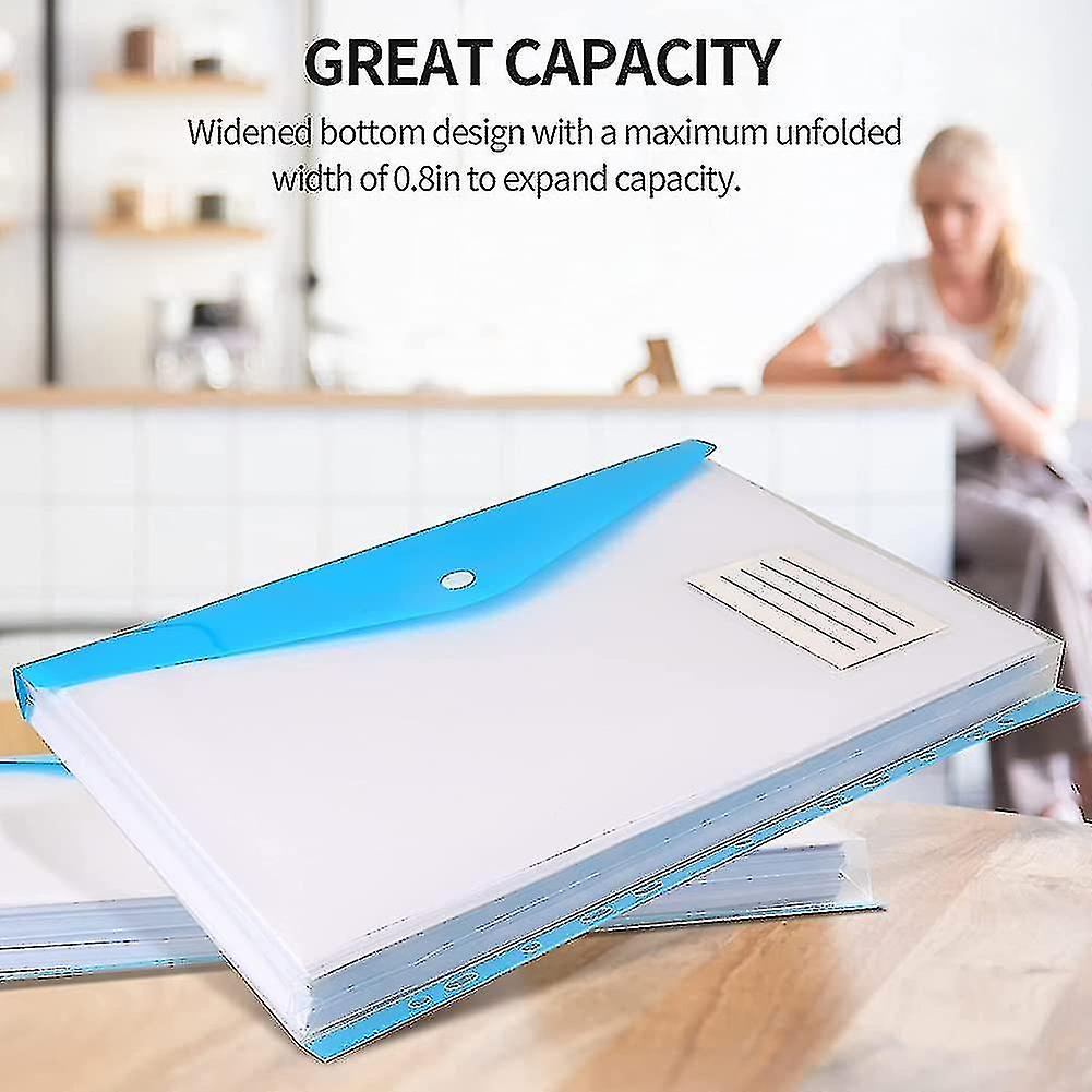 Punched Pockets A4 Plastic Wallets 12 Pack A4 Folders Wallets Plastic ...