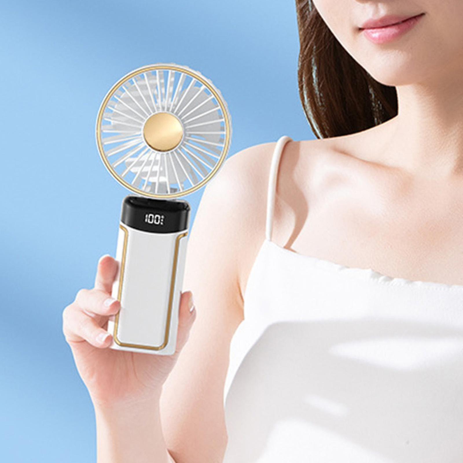 The New Handheld Fan Mini Usb Hanging Fan Portable Folding Silent ...
