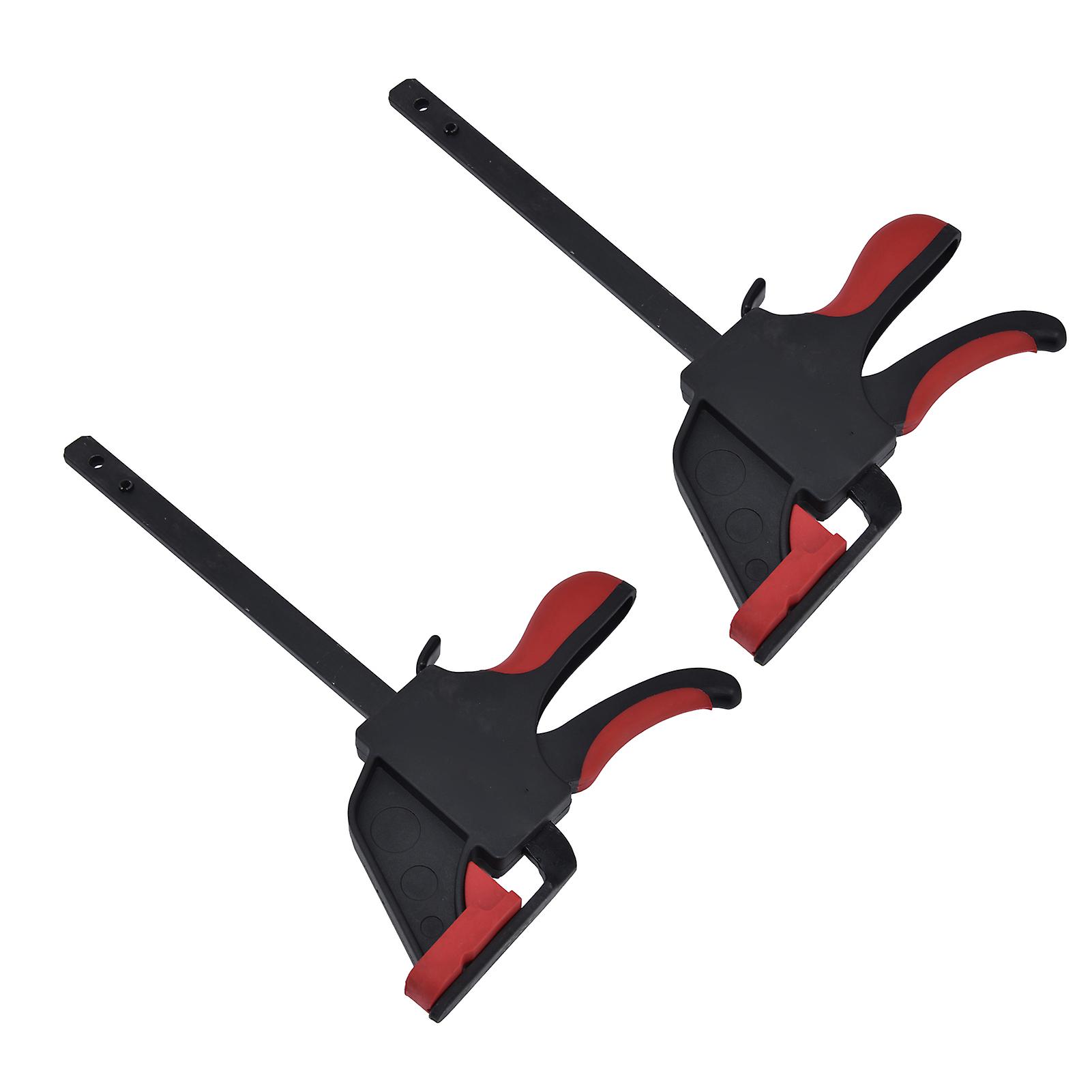 2Pcs Single Handed Automatic Track Quick F Clamps Set for Woodworking ...