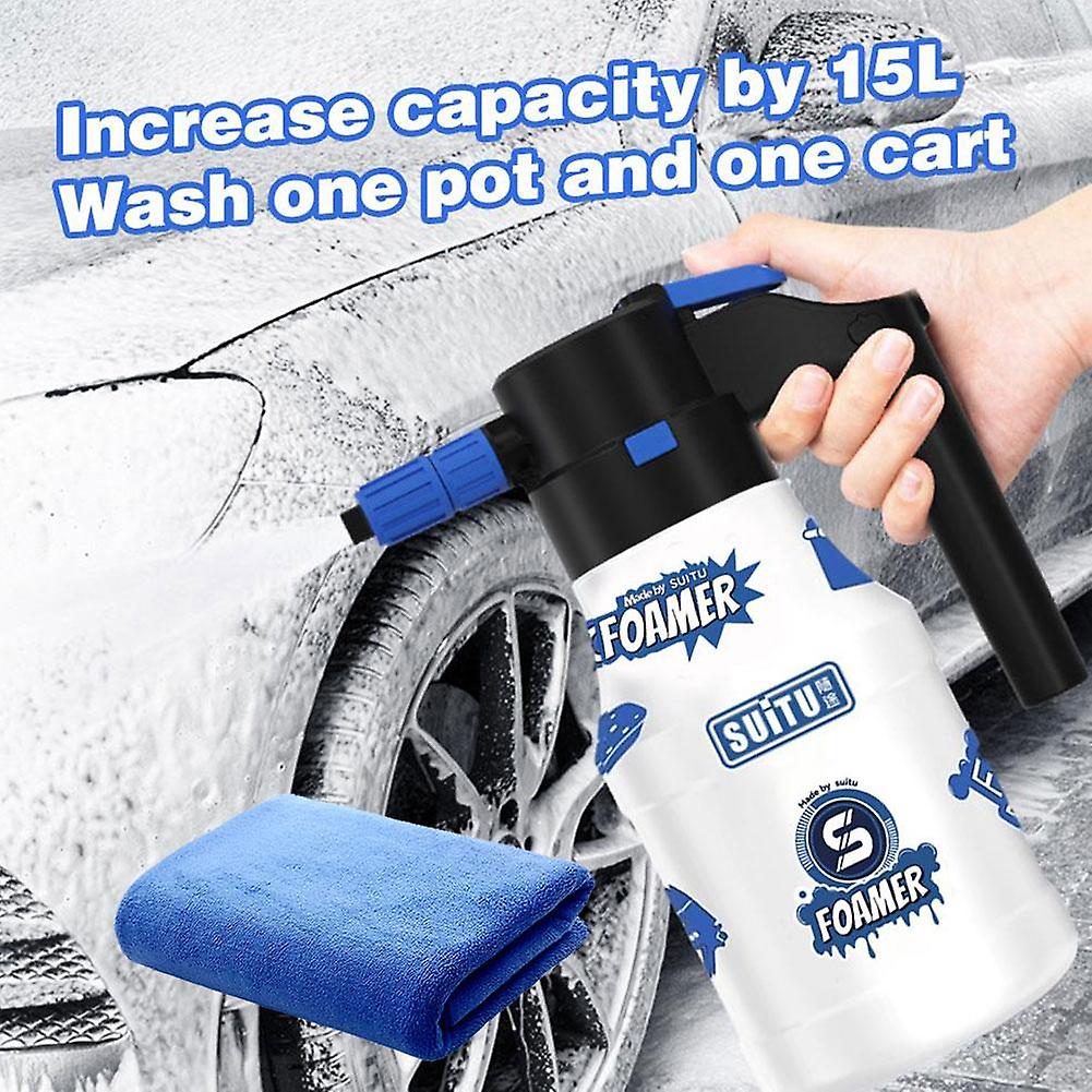 Electric Powerful Foam Sprayer 2300mAh Battery Car Wash Foamer for Car ...