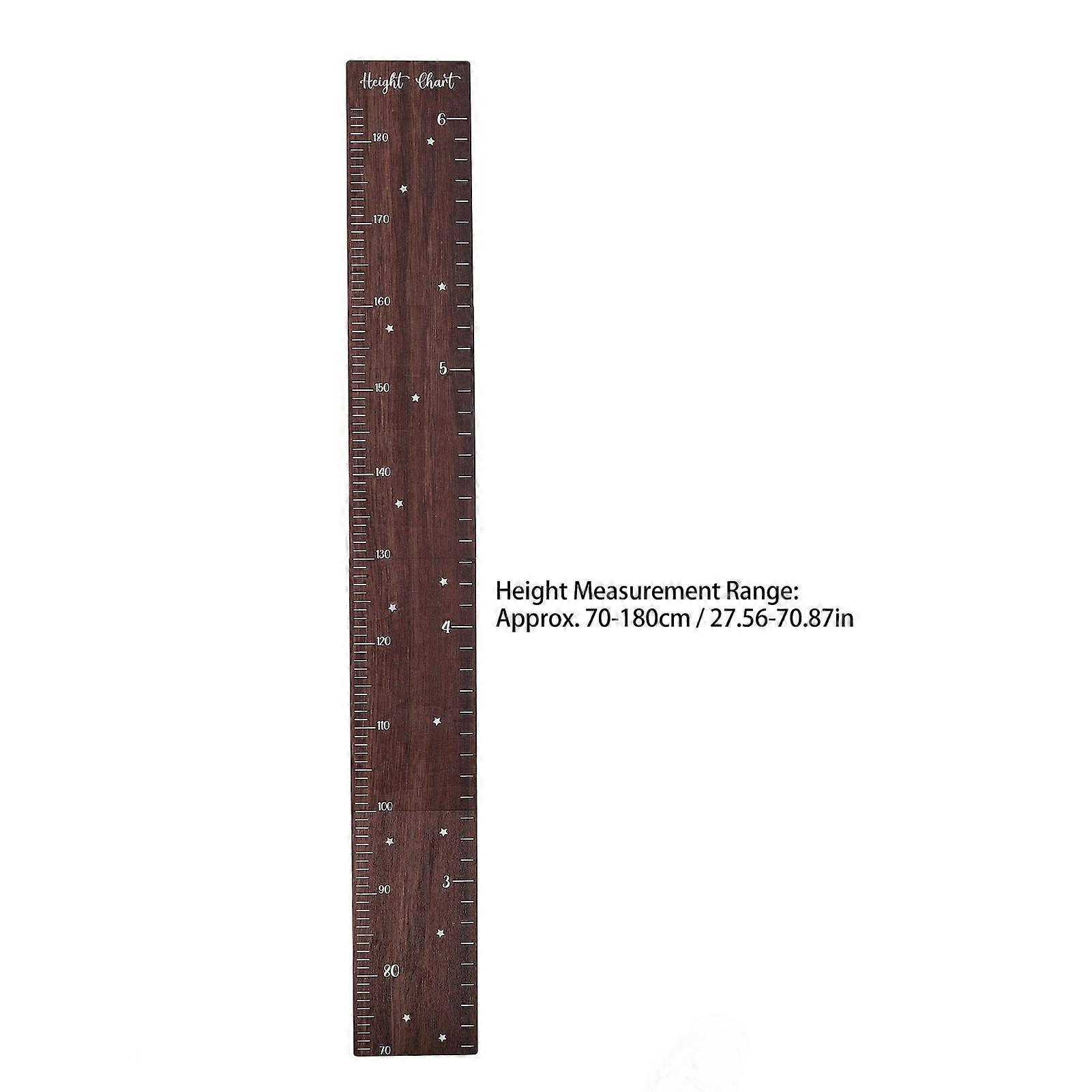 Wooden Ruler Growth Chart Wood Height Chart Easy Installation Height ...