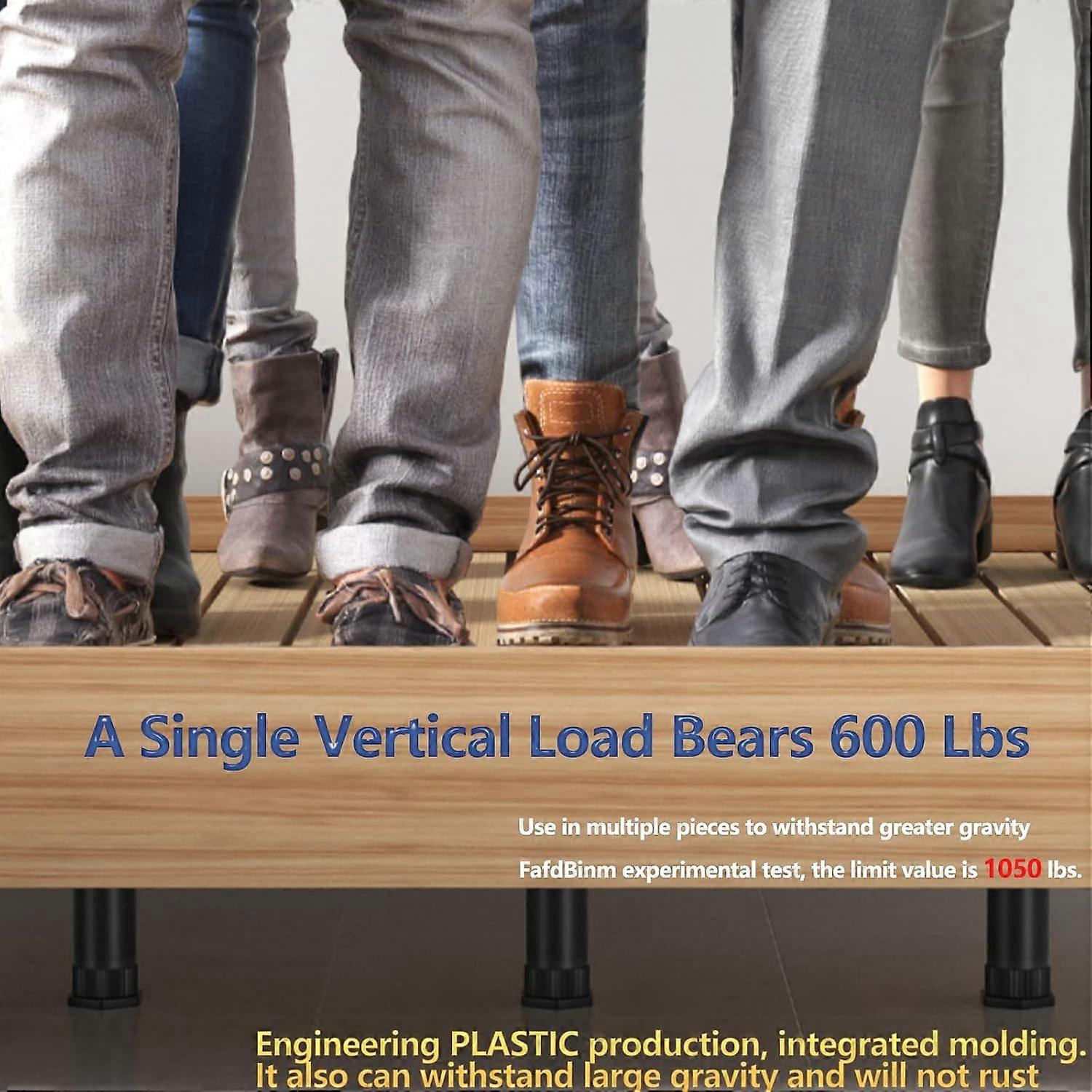 4PC 5.9-11 in Height Bed Support Legs,bed frame legs for king queen bed ...