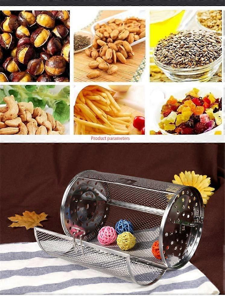 Stainless Steel Rotisserie Grill Roaster Drum 12 X 23 cm Oven Basket ...