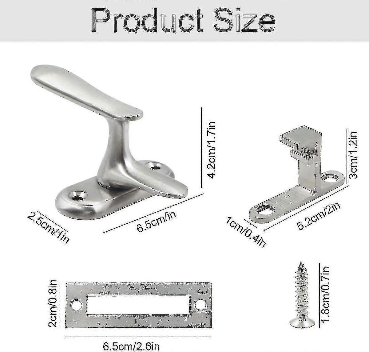 Door Latch Rotating Latch Stainless Steel Look Window - High Low Pin ...