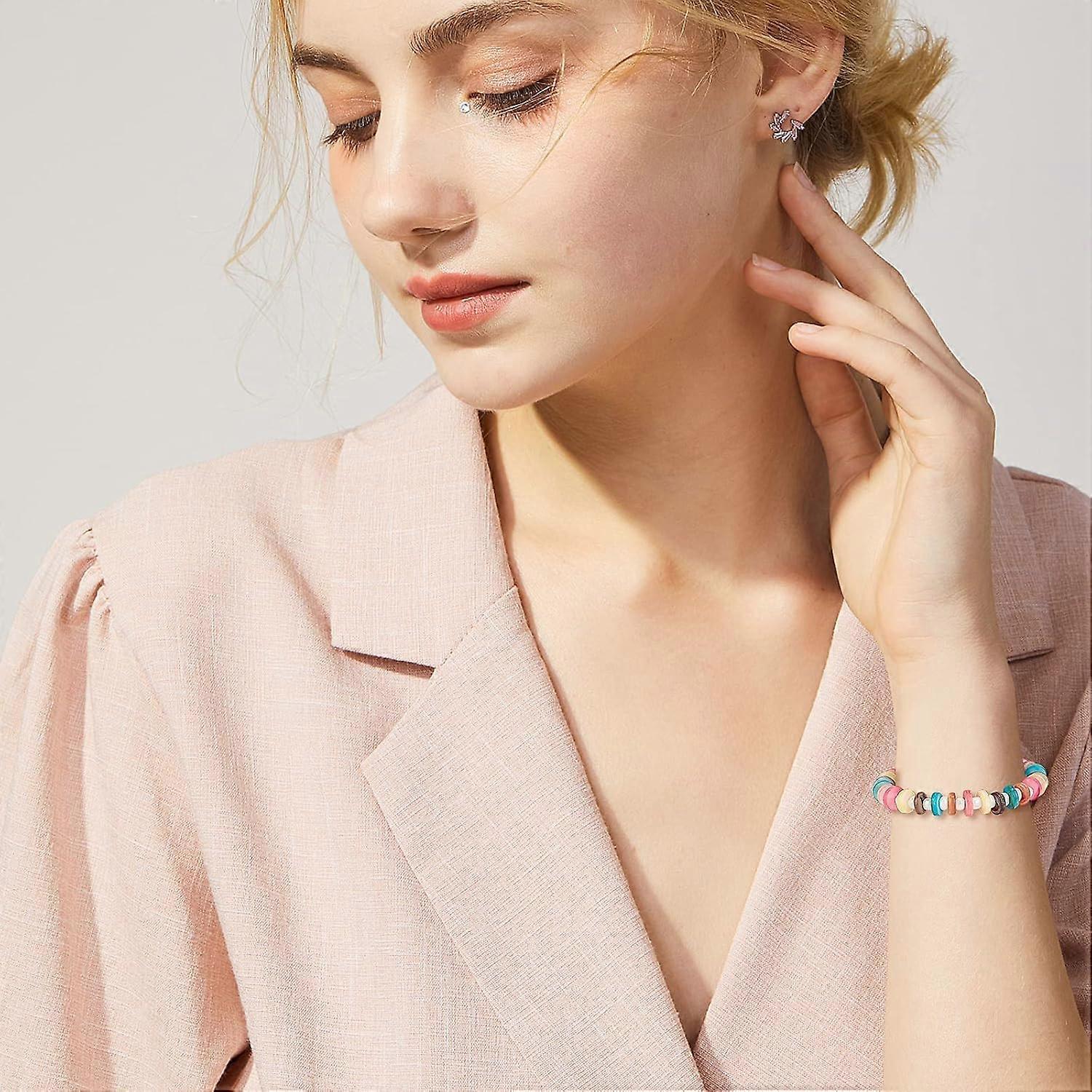 500pcs Shell Beads 5 Colors Natural Freshwater Seashell Beads Heishi ...