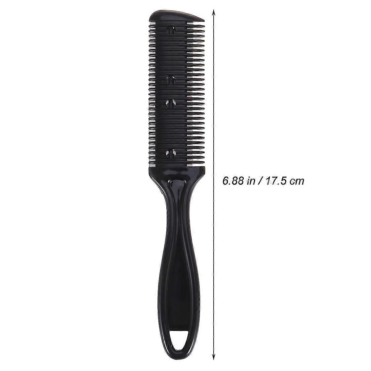 Hair Cutter Comb Double Side Haircut Scissors Metal Razor Plastic Hair ...