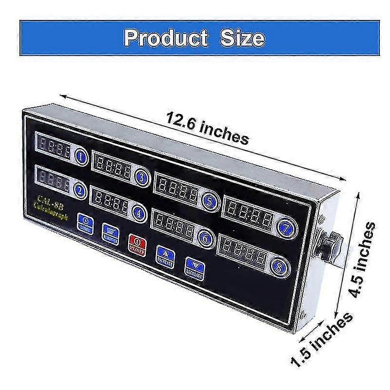 Commercial 8 Channels Digital Kitchen Timer, Stainless Steel ...