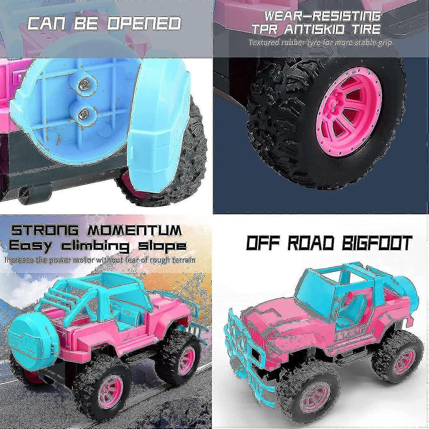 Remote Control Car For Girls Newest 1:20 Scale Pink Off Road Remote ...