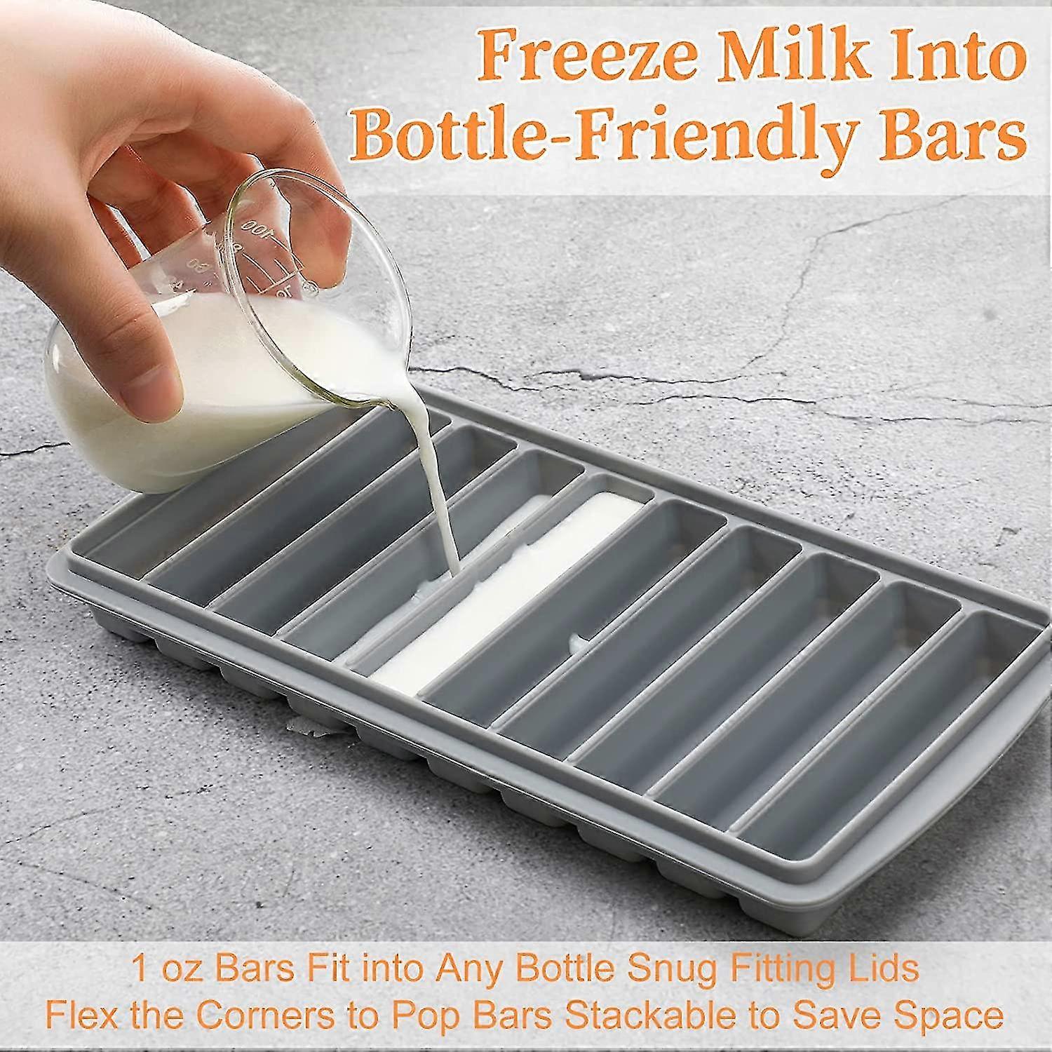 2 Pieces Milk Trays Breastmilk Freezer Tray Organizer Ice Trays For ...