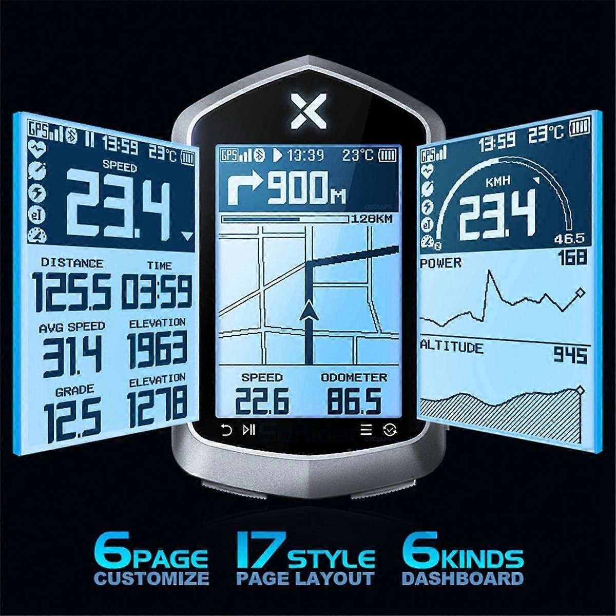 NAV Plus NAV+ Bike Computer GPS Bicycle Riding Cycling Map Route ...
