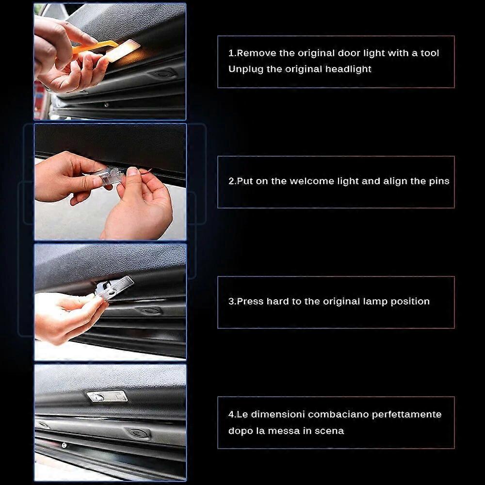 For BMW Angel Wings Logo Light BMW Car Door Light Ghost Shadow Welcome ...