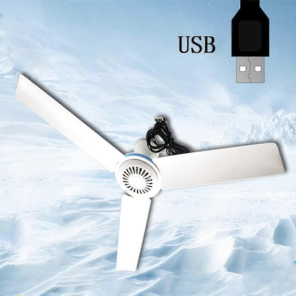 DC 5V Ceiling Fan Air Cooler Portable USB Fans for Bed Camping Outdoor ...