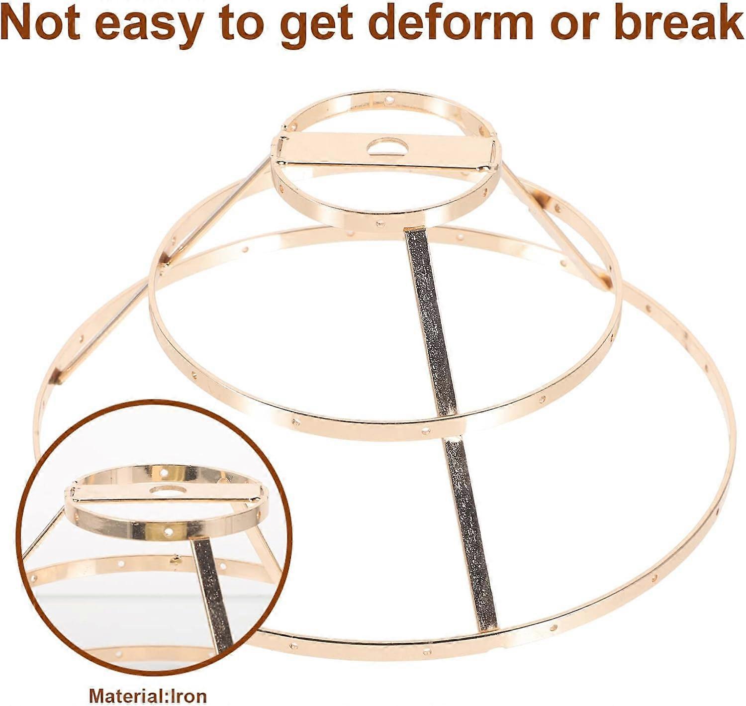 Metal Lampshade Frame DIY Iron Lampshade Frame 3-tier pendant Lamp ...