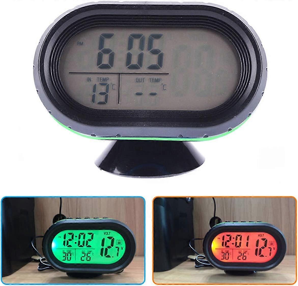 New,suitable Car Thermometer Digital Electronic Clock Car Vehicles Dual ...