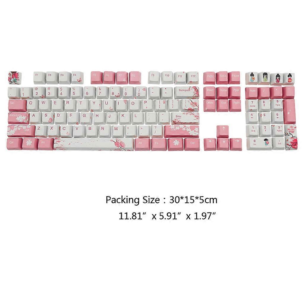 108 Keys OEM PBT Dye Sub Keycaps Full Set Mechanical Keyboard Keycaps ...