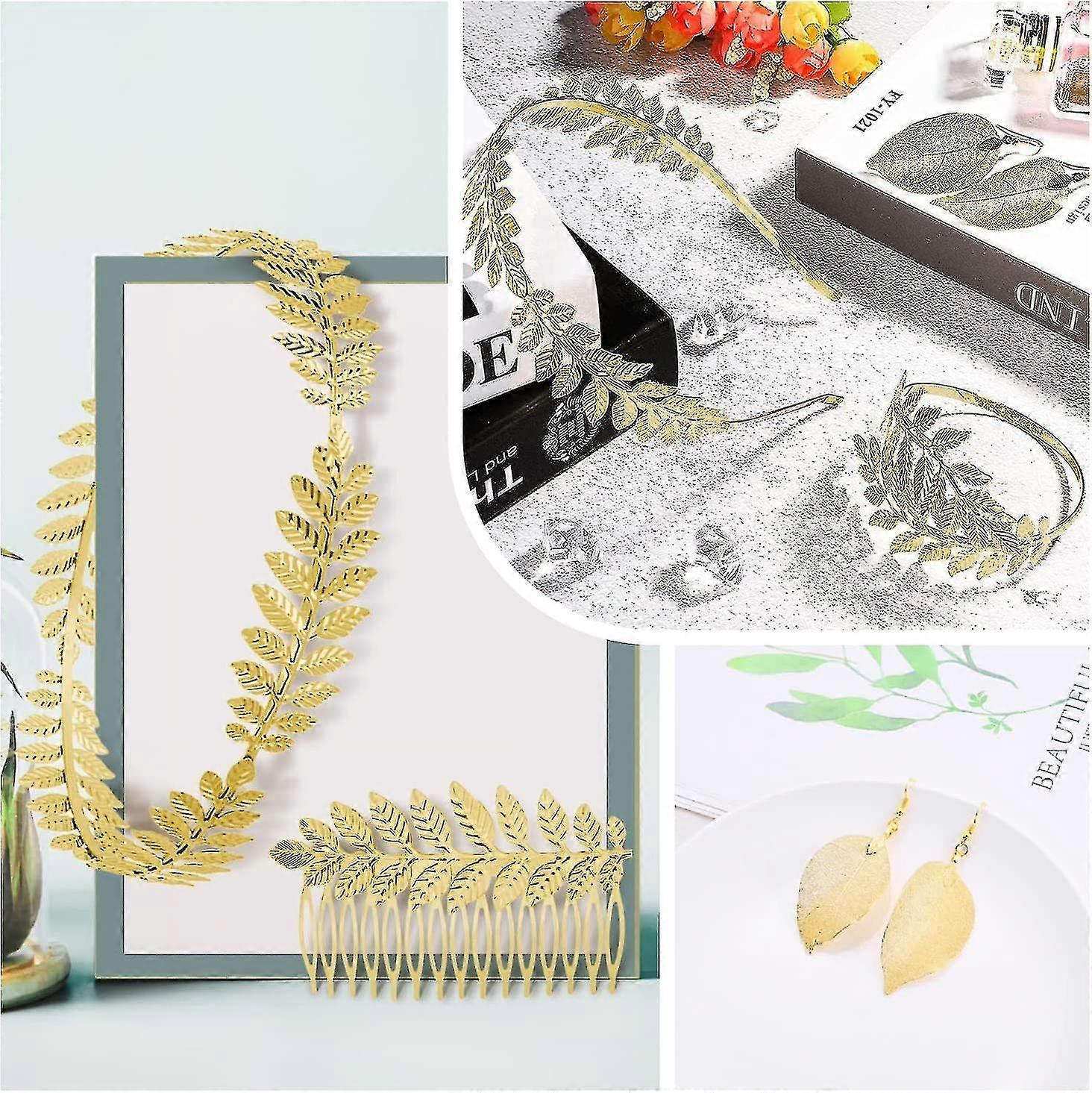 Greek Goddess Headband, 8 Pcs Greek Goddess Headband Crown, Roman Leaf ...