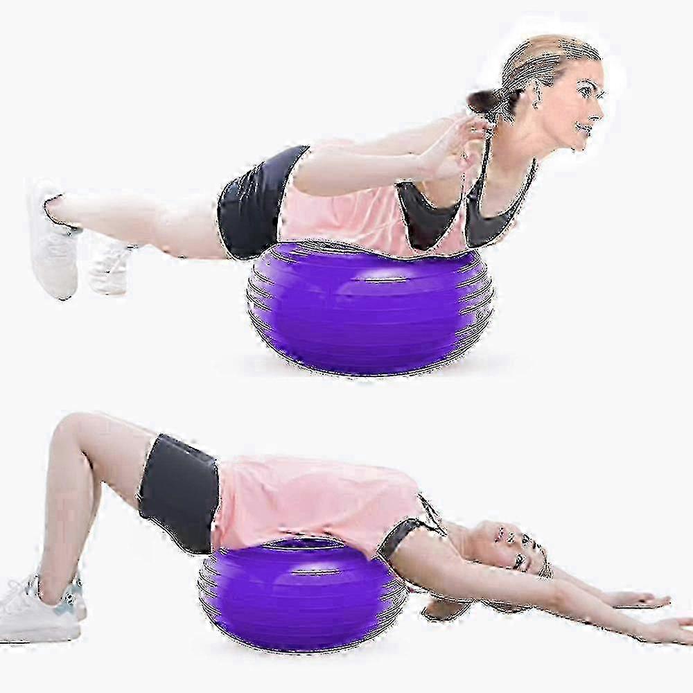 Yoga Ball|donut Yoga Ball - Light Purple With Pump | Fruugo UK