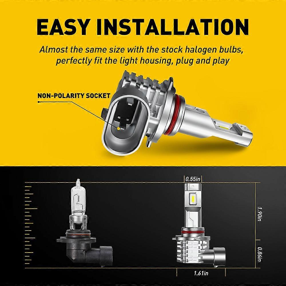 2Pcs H11 H9 H8 LED Fog Lamp Bulbs 12V For Toyota Corolla Volvo XC60 XC90 S60 V70 S80 S40 V40 V50 ...