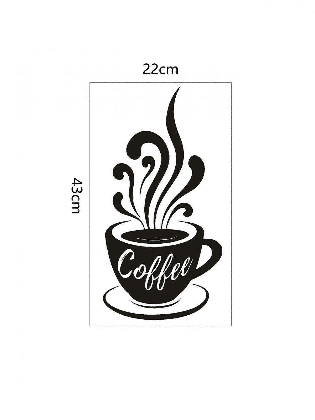 Coffee Decals Walls Wall4Stickers Cups Stickers Wall Art Kitchen Vinyl