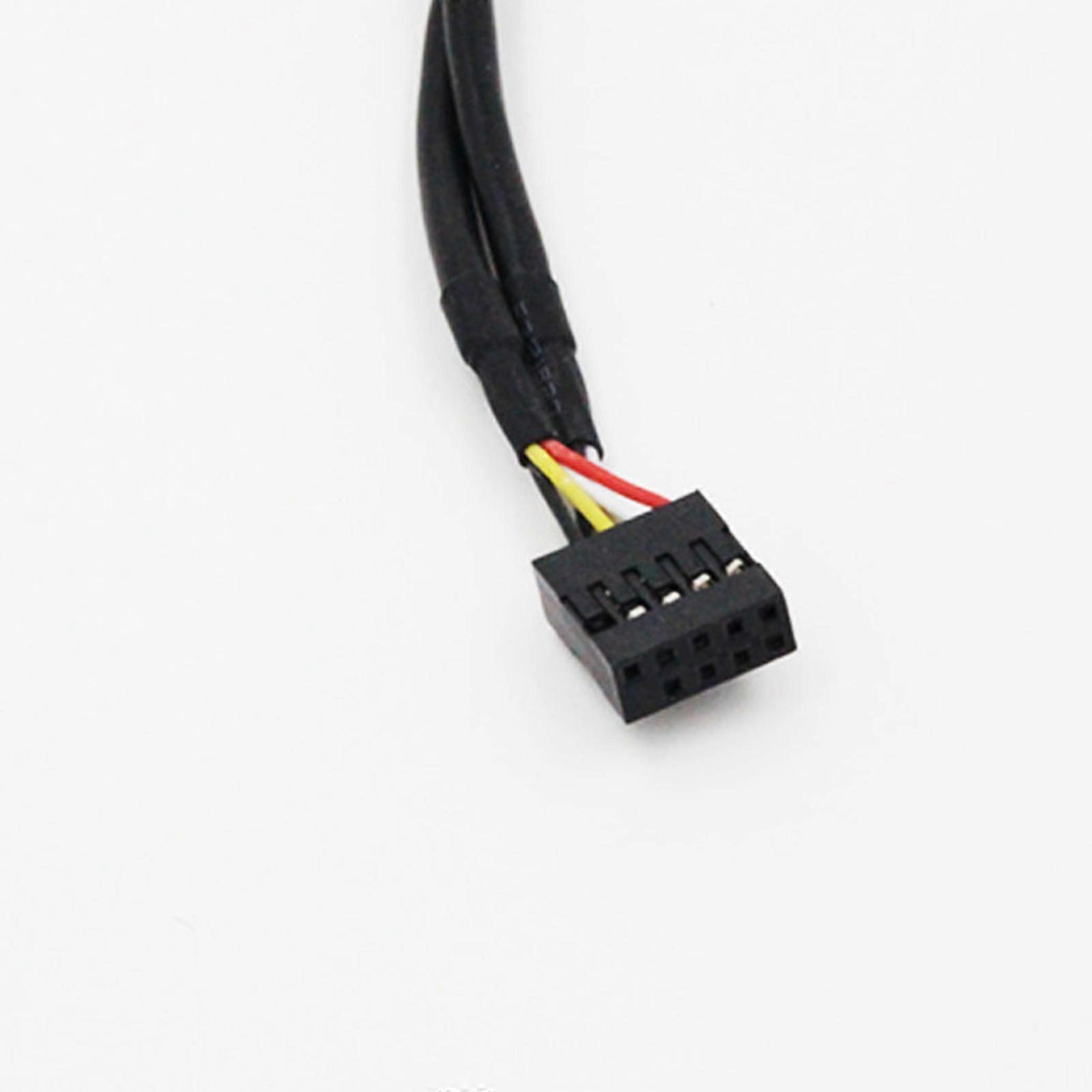 Motherboard 9 Pin USB Header Splitter Extension Splitter Cable ...
