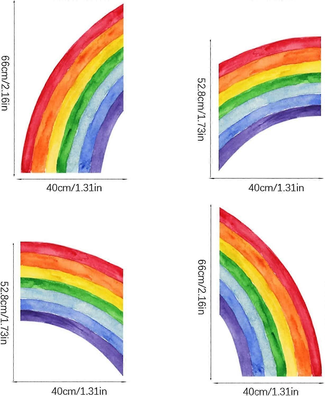 Rainbow Wall Decal Window Mural Nursery Decoration Girl Boy Picture ...